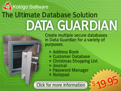 Koingo Software Data Guardian(上网隐私痕迹保护器)V1.7.4 最新版软件下载 - 绿色先锋下载 - 绿色软件 ...